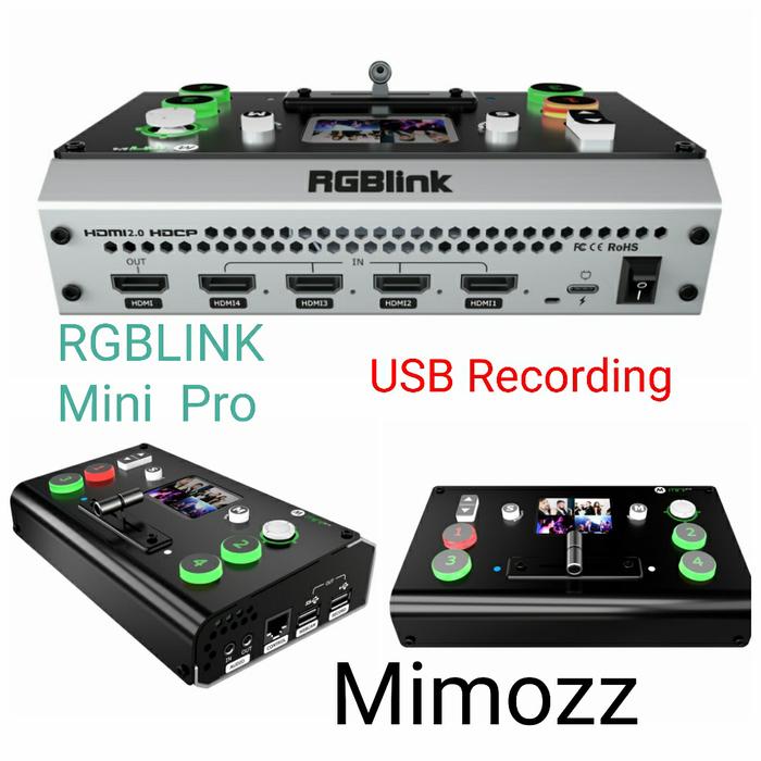 Jual Video Switcher RGBLINK Mini Pro 4 HDMI Multiview USBRecord Chroma ...