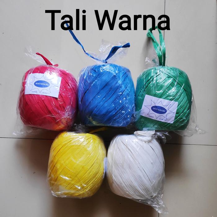 Jual Tali Rafia Warna-warni | Tali warna, Tali Ikat - Tali Merah ...