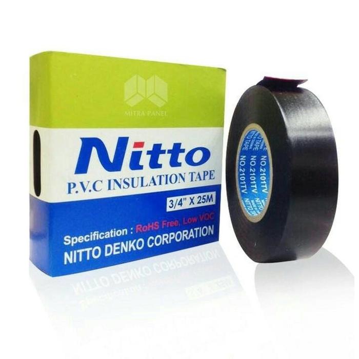 Jual Isolasi Listrik - Solatip Kabel - Plastic Tape Nitto - Kota ...
