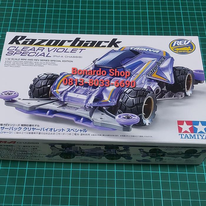 Jual Tamiya 95524 Razorback Clear Violet Special (FM-A Chassis) (Mini ...