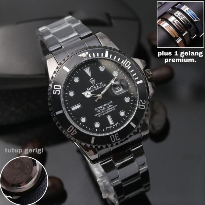 Jual Jam Tangan Pria Rolex Submariner Ls 87421 Plus Gelang Bisa Bayar ...