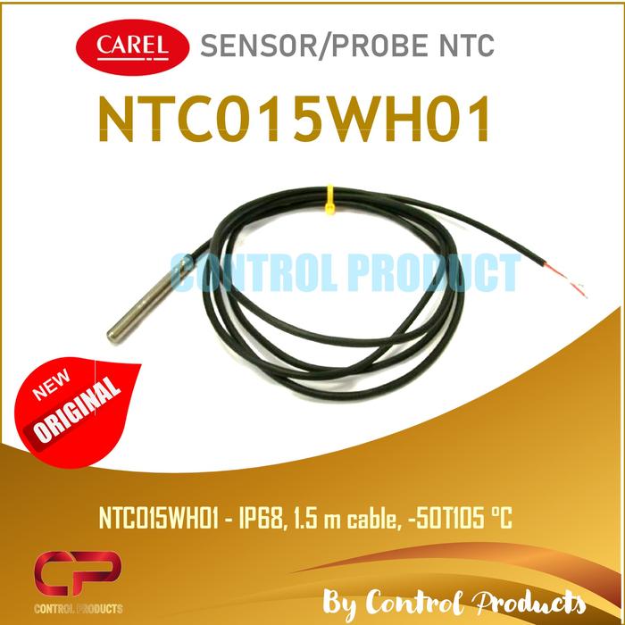 Jual NTC015WH01 - IP68, 1.5 m cable, -50T105 °C CAREL PROBE - Jakarta ...