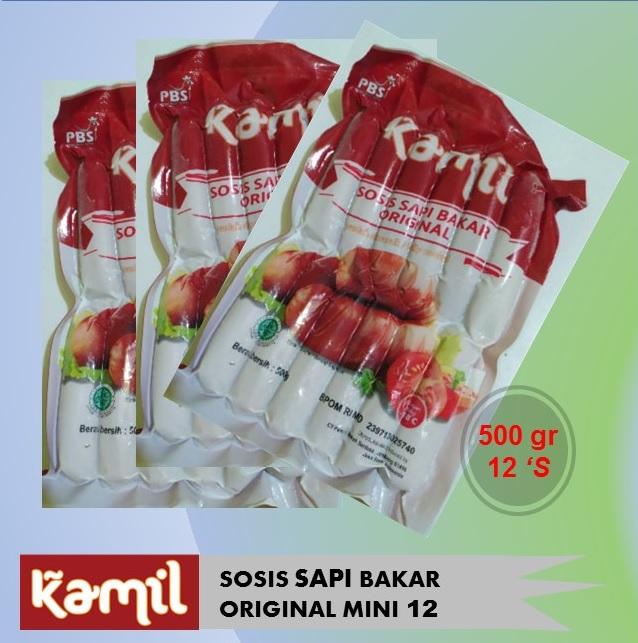 Jual KAMIL Sosis Sapi Bakar Mini Original isi 12 pc 500 gr - Kota ...