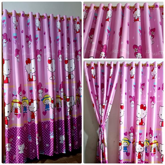 Jual Gorden Pintu dan Jendela Karakter Doraemon Jungle 12 Ring Tinggi 220cm - HK Sanrio - Kab ...