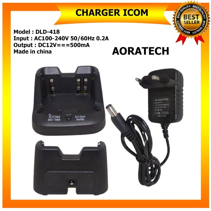 Jual Charger I-Com V-80 BC-193 Desktop Plus Adapter HT ICOM V80 BC 193 ...