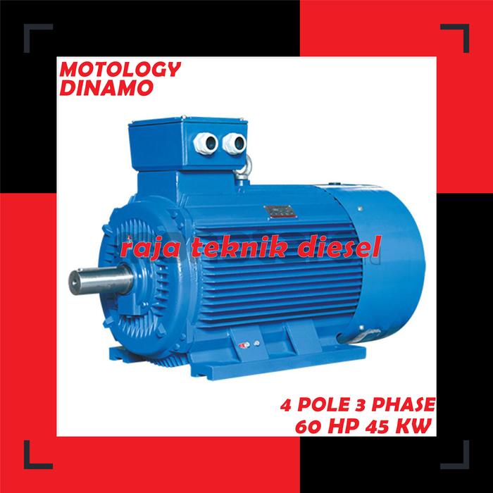 Jual DINAMO 4 POLE 3 PHASE 60 HP 45 KW ELECTRIC MOTOR FULL TEMBAGA - Jakarta Barat - Raja Teknik ...