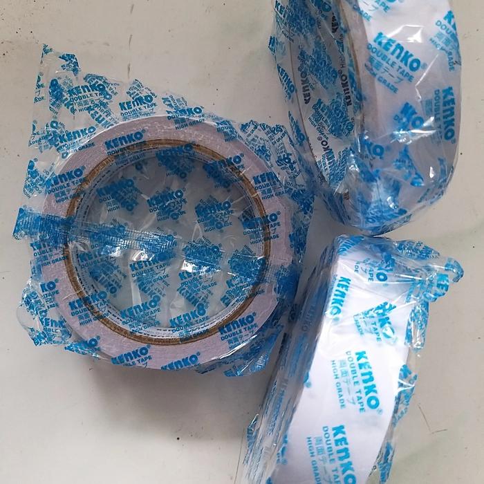 Jual [BOX ISI 12] DOUBLE TAPE 24MM 1" KENKO /SELOTIP TIMBAL BALIK ...