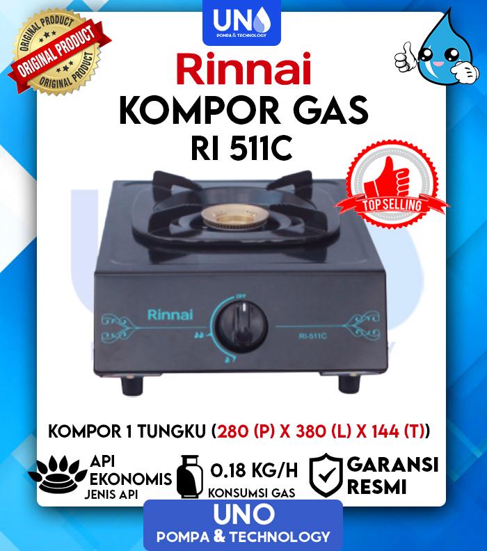 Jual Kompor Gas Rinnai 1 Tungku RI 511C - 511 C - Jakarta Utara - Uno ...
