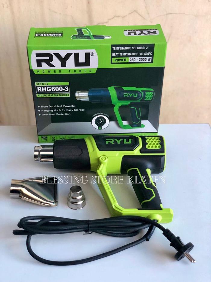Jual HEAD GUN / HOT GUN RYU / HOT GUN RHG600-3 / ALAT PEMANAS LISTRIK ...