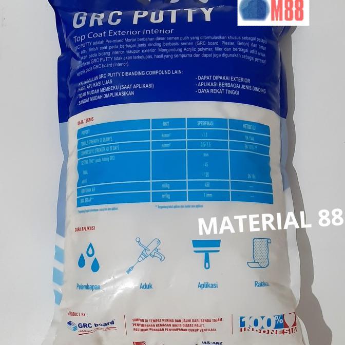 Jual GRC Putty Top Coat 4 kg Exterior Interior - Compound Dempul - Kab ...