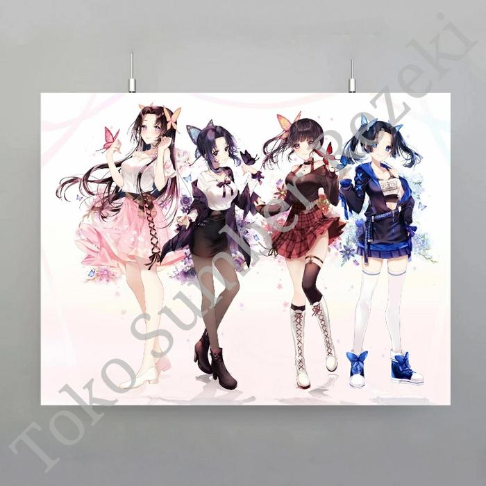 Jual Poster Figure Kanao Kanvas Paper Kochou Kanzaki Demon Slayer ...