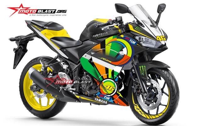 Jual Decal Sticker Motor Motoblast - Yamaha R25 Livery Sunmoon-Full ...