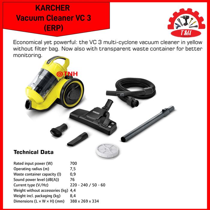 Jual KARCHER VC3 ERP KAP Dry Vacuum Cleaner VC 3 - Jakarta Barat - Tool ...