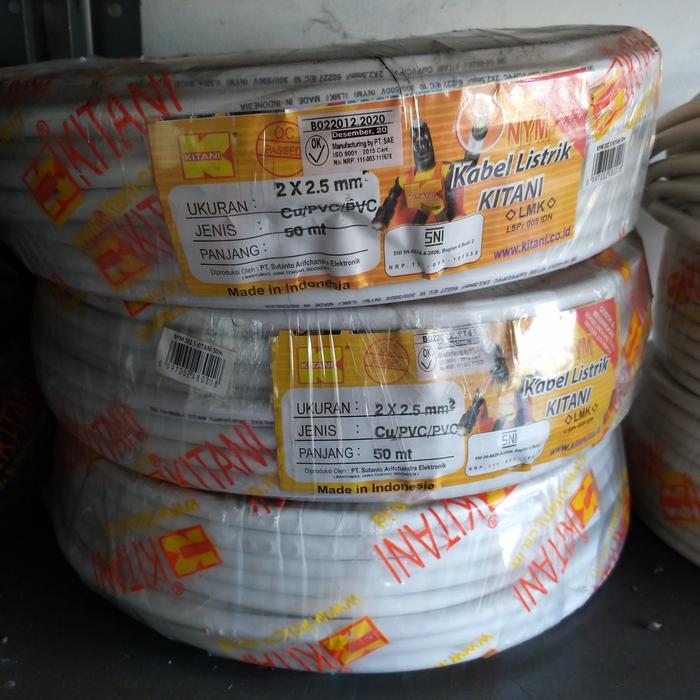 Jual kabel listrik kitani nym 2 x 2.5 50 m 2 x 2,5 50 m - Kab. Cilacap ...