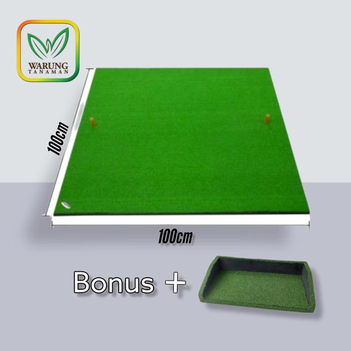 Jual Karpet Driving Range Golf Ukuran 100x100 cm + Tray Bola Golf ...
