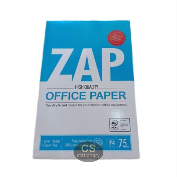 Jual kertas hvs F4 75gr ZAP copy paper - Kota Bandung - CS Stationery ...