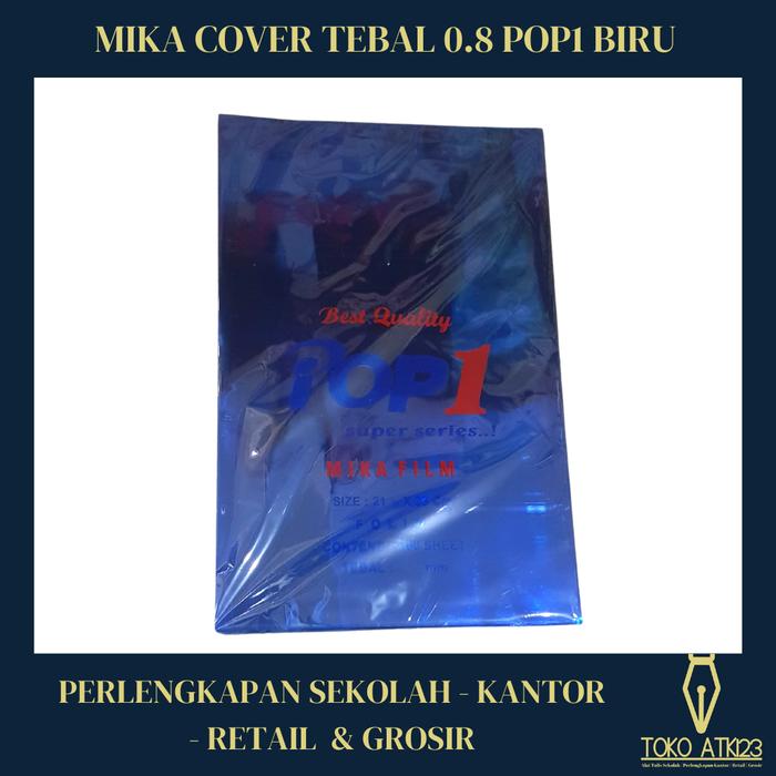 Jual Mika Cover / Mika Jilid / Ukuran Folio Isi 100 lembar Warna Biru ...