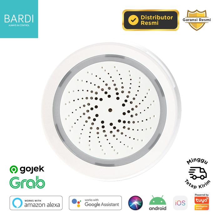 Jual Bardi Smart Home Wifi Siren Loud Alarm Android iOS Support - Kab ...
