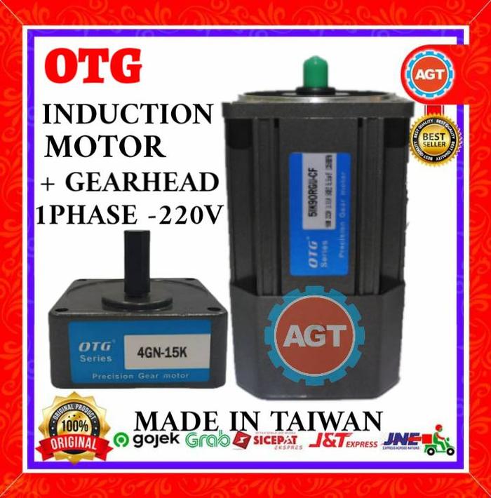 Jual OTG 5IK90GU-CF 90WATT - 5GU3K-18K INDUCTION MOTOR 1PHASE W ...