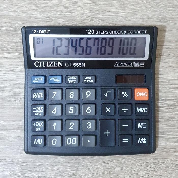Jual Kalkulator Citizen CT 555N - Calculator Citizen - (12 Digit ...