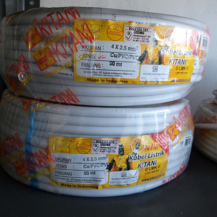Jual kabel listrik kitani nym 4 x 2.5 / 4 x 2,5 50m - Kab. Cilacap ...