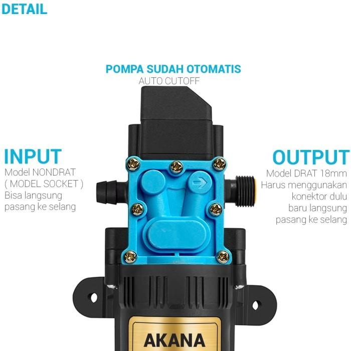 Jual Pompa DC 12V AKANA single motor high Pressure otomatis Cut OFF ...