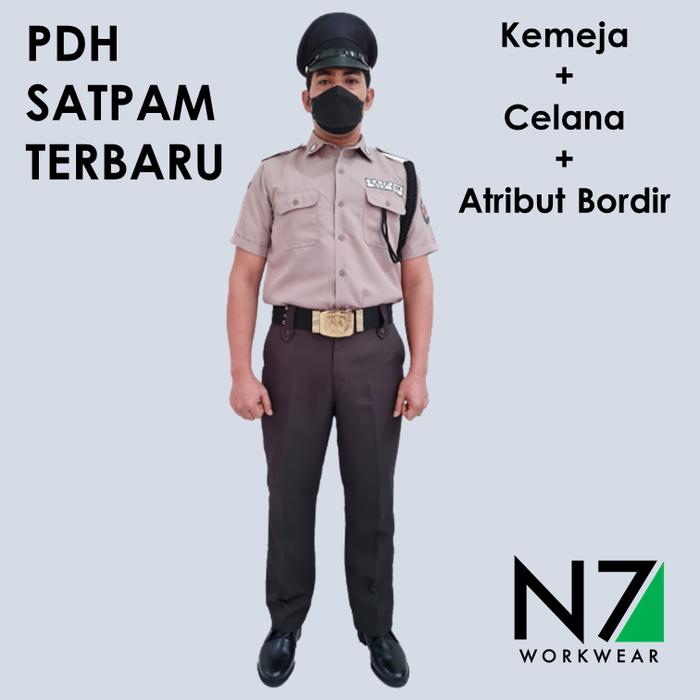 Jual SERAGAM PDH SATPAM SECURITY Pria Terbaru - GRATIS ATRIBUT BORDIR ...