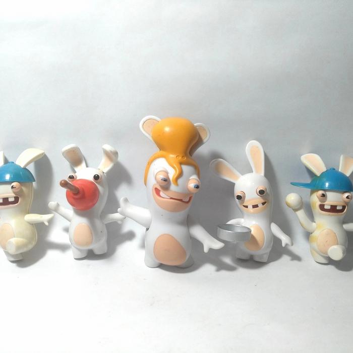 Jual Rabbids Invasion Chaki Kids KFC Toy Mix Burger King Octopus Squid ...