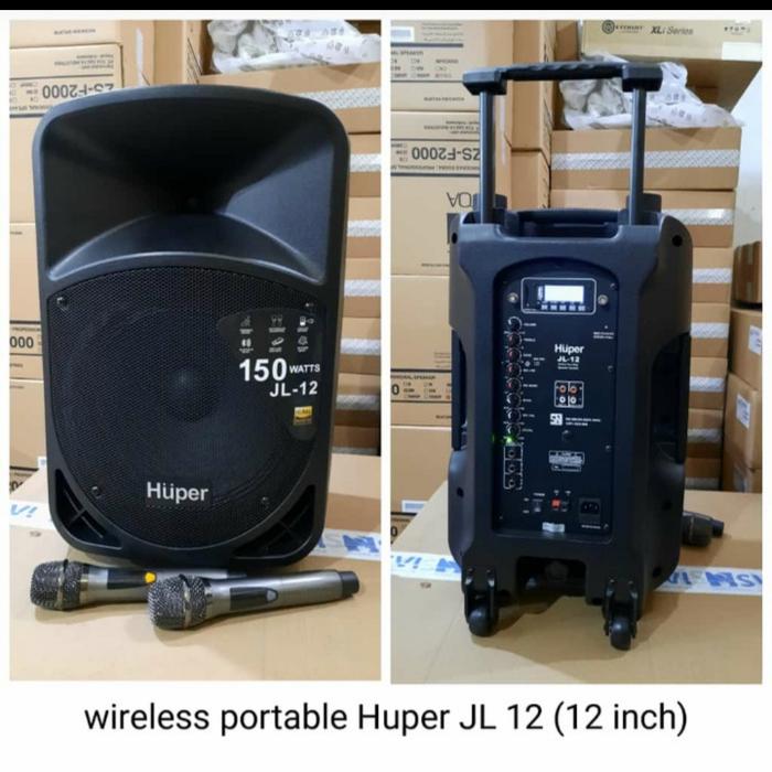 Jual Speaker portable wireless huper jl12 JL 12 12inch bluetooth ...