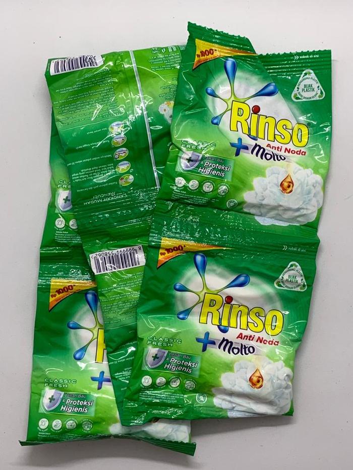 Jual RINSO DETERJEN BUBUK SACHET 1000 (ISI6) - CLASSIC FRESH - Kota ...