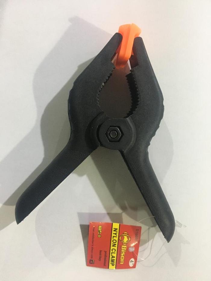 Jual BISON Spring Clamp 4 inch Nylon Penjepit Kayu Besi Klem CATOK ...