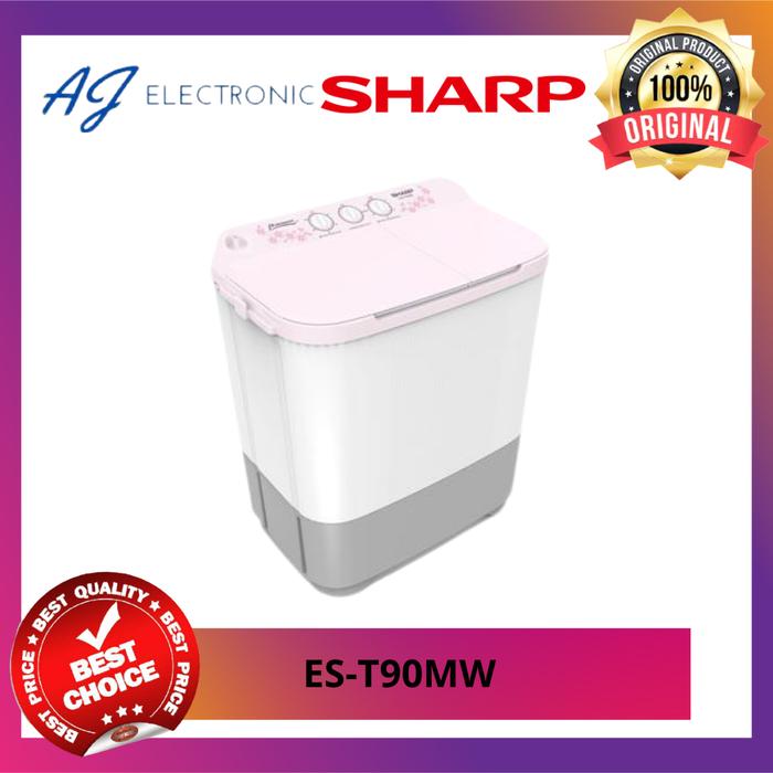 Jual MESIN CUCI SHARP ES-T90MW / EST90MW / ES-T90 , 2 TABUNG 8 KG - Kab ...