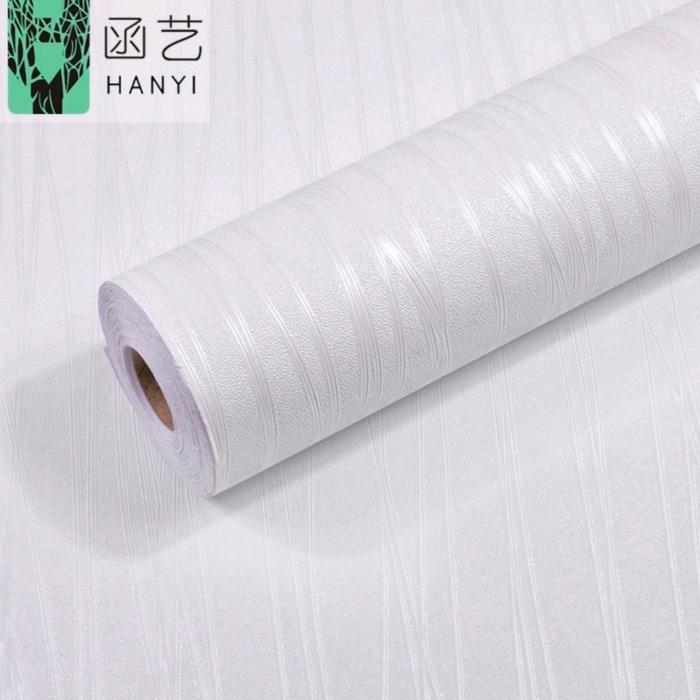 Jual WALLPAPER STICKER DINDING MURAH ELEGAN GARIS PUTIH MINIMALIS ...