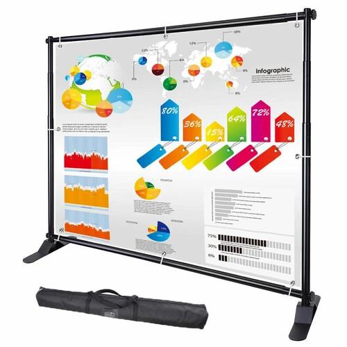 Jual BACKWALL / JUMBO BANNER STAND UK 2.4m x 2.4m BACKDROP / TRIPOD ...