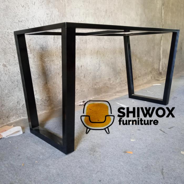 Jual kaki meja besi powder coating - frame meja makan besi - rangka ...