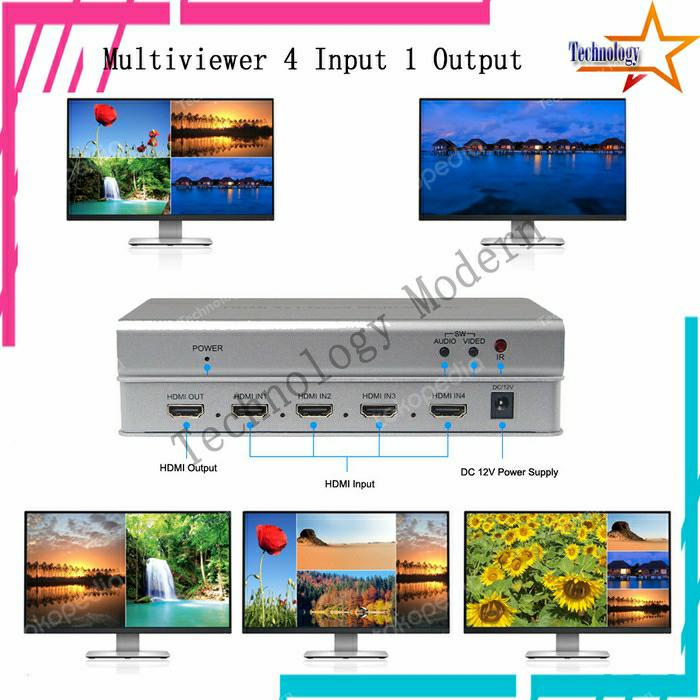 Jual HDMI Multi-Viewer Seamless Switch (4 input terbagi dalam 1 layar ...