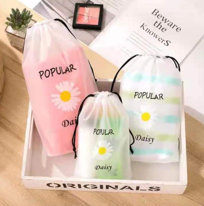 Jual Tas Penyimpanan Serut / Kantong Plastik Matte Serut POUCH ...
