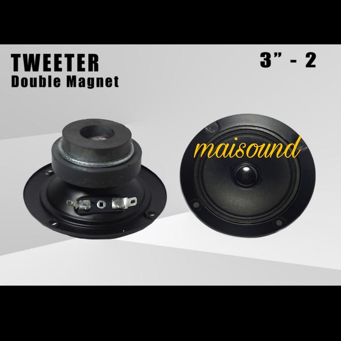 Jual TWEETER DOUBLE MAGNET 3 INCH TWITER 3INCH BIASA BUAT SPEAKER MODEL ...