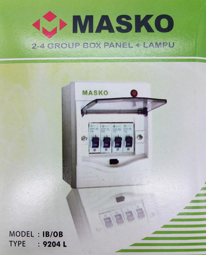 Jual BOX MCB 4 GROUP + LAMPU MASKO 9204L & 9804L/ RUMAH INBOW / OUTBOW ...