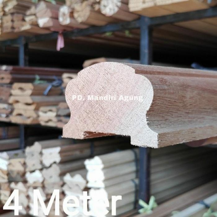 Jual RT-05K / RT-05B Railing Tangga Kayu Kamper & Meranti Oven Handrail ...