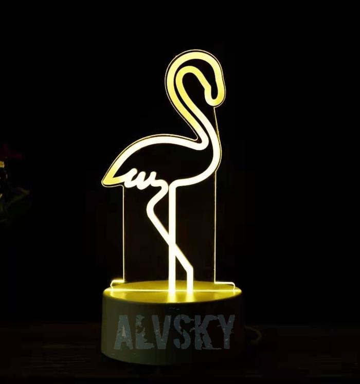 Jual LAMPU HIAS LED MOTIF 3D TRANSPARAN / LAMPU TIDUR LED 3D TRANSPARAN ...