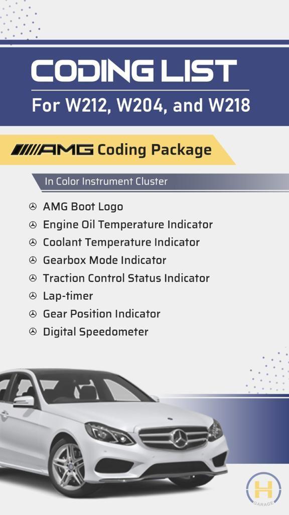Jual Paket Coding AMG Menu Mercedes Benz W204 / W212 / W218 Speedo Berwarna - Jakarta Timur ...