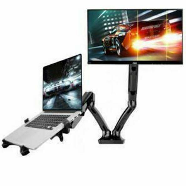 Jual BRACKET/BRAKET BRAKET MONITOR & LEPTOP KOMPUTER DUAL ARM DESK ...