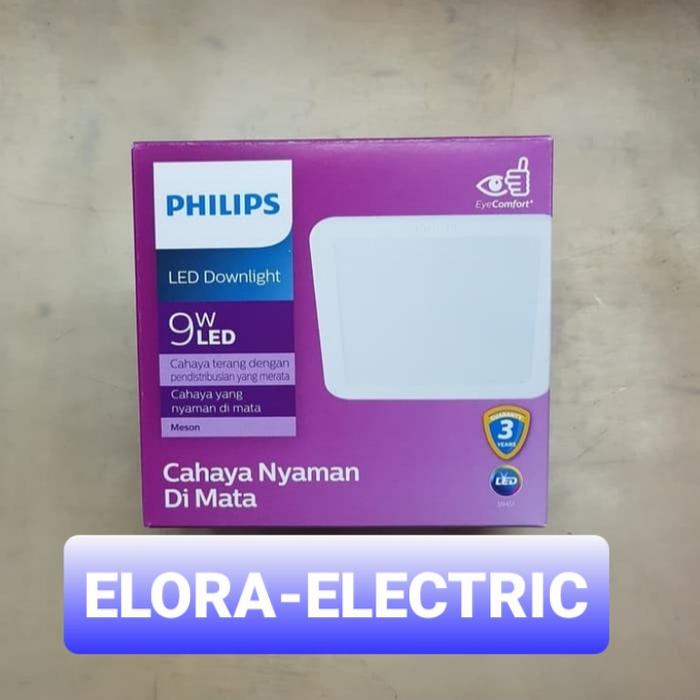 Jual PHILIPS LED Downlight Kotak 9WATT 9W 9Watt MESON Kotak - Jakarta ...
