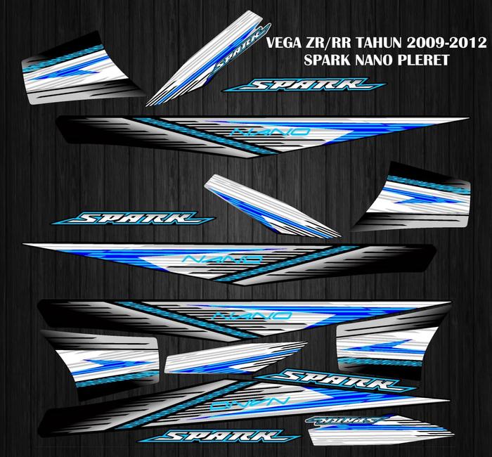 Promo STICKER STRIPING YAMAHA VEGA ZR/RR SPARK NANO PLERET - Putih ...