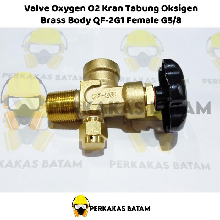 Jual Oxygen Cylinder Safety Valve QF-2G1 Kran Tabung Oksigen O2 Brass ...