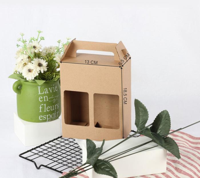 Jual kardus tenteng kotak box jinjing botol 350ml packaging parcel ...