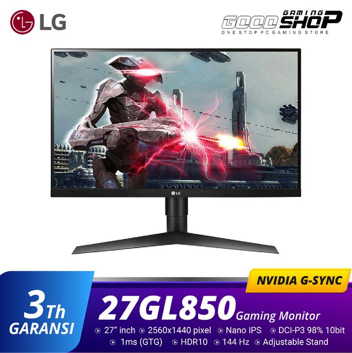 Jual LG 27GL850 27'' UltraGear™ Nano IPS 1ms Gaming Monitor with G-Sync® - Jakarta Pusat ...