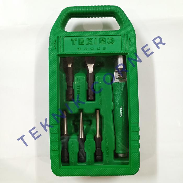 Jual TEKIRO punch chisel set 6pcs 6 pcs ORI drip pahat bobok - Kota ...