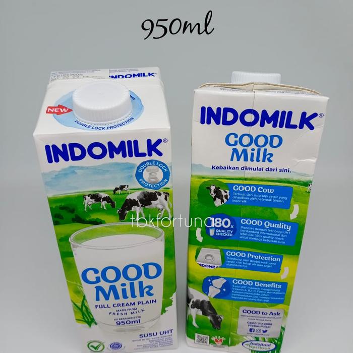 Jual susu uht indomilk full cream 1 liter - Kota Palembang - Tokobahankue Fortuna | Tokopedia